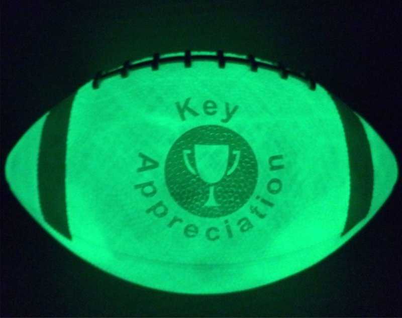 Mini Rubber Glow In The Dark - 10.5" with your logo | MiniThrowBalls.com