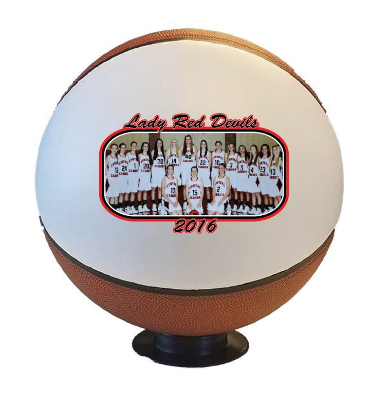 Trophy Custom Printed Team Photo Basketball - Full Size with your logo ...